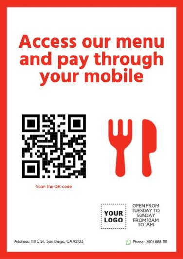 Segnali per inserire i tuoi codici QR