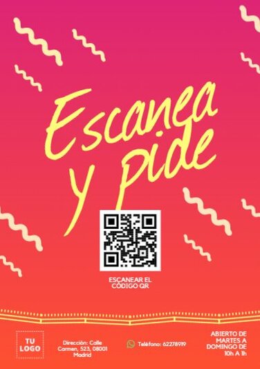 Carteles para poner códigos QR