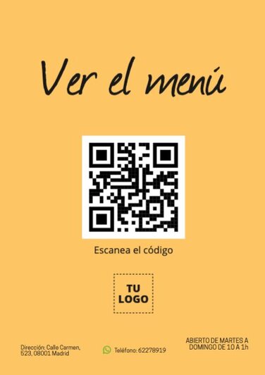 Carteles para poner códigos QR