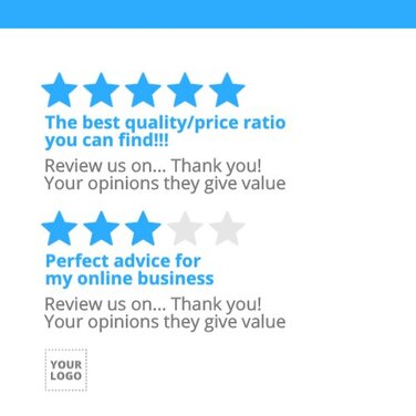 Templates to share customers' feedback