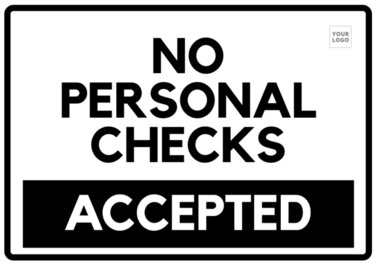 Custom payment sign templates to print