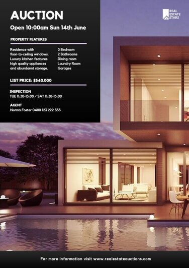 Customize Open House flyer templates for Real Estate
