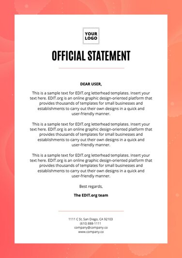 Customizable Corporate Letterhead Templates