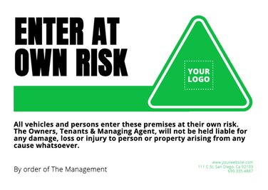 Free Printable 'Right of Admission' Signs