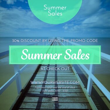 Online Designs to Promote Summer Sales