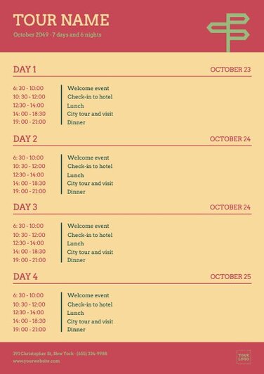 Free Travel Itinerary Templates to Edit and Print