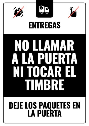 Crea un cartel de llamar al timbre para imprimir
