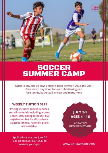 Summer Camp Promotional Flyers