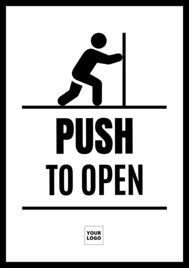 Push & Pull signs for your business doors