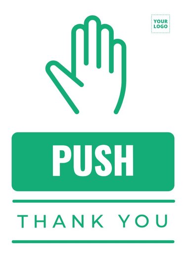 Push & Pull signs for your business doors