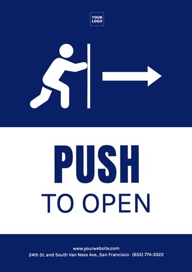 Push & Pull signs for your business doors