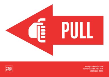 Push & Pull signs for your business doors