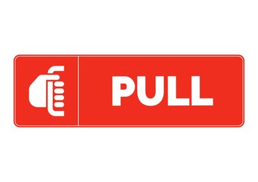 Push & Pull signs for your business doors