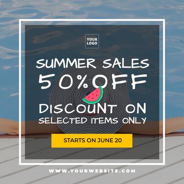 Online Summer Sale Template Designs