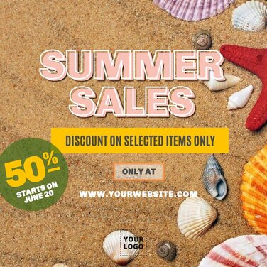 Online Summer Sale Template Designs