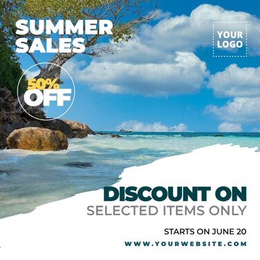 Online Summer Sale Template Designs