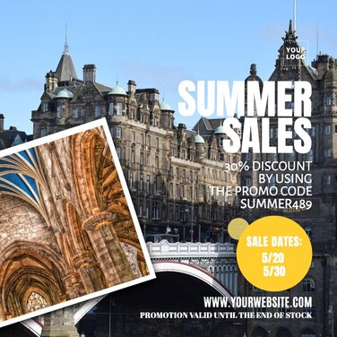 Online Summer Sale Template Designs