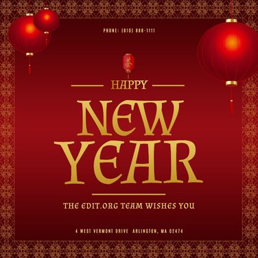 Free Lunar New Year Custom Templates