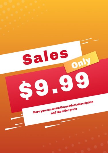 Editable posters for offers and promotions