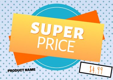 Editable posters for offers and promotions