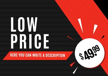 Editable posters for offers and promotions