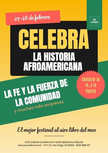 Plantillas del Mes de la Historia Afroamericana editables