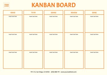 Kostenlose Vorlagen, um druckbare Kanban-Boards zu erstellen