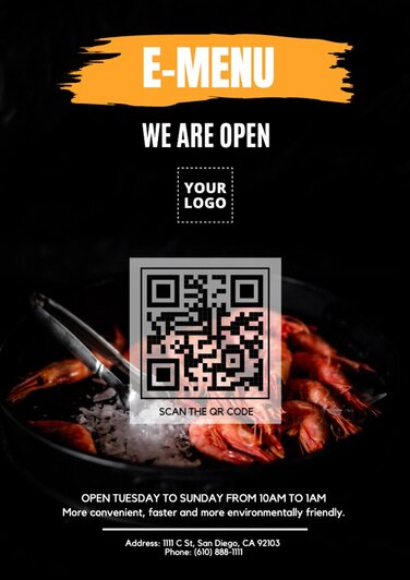 Online QR Code Sign Templates