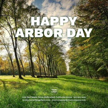 Editable Arbor Day Poster Templates