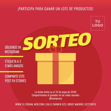 Plantillas para sorteos gratis online