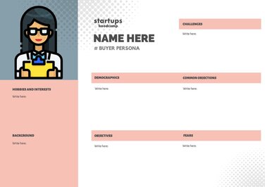 User Persona Online Editable Templates and Examples