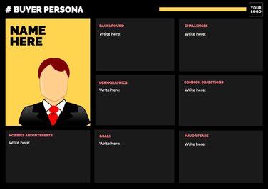 User Persona Online Editable Templates and Examples