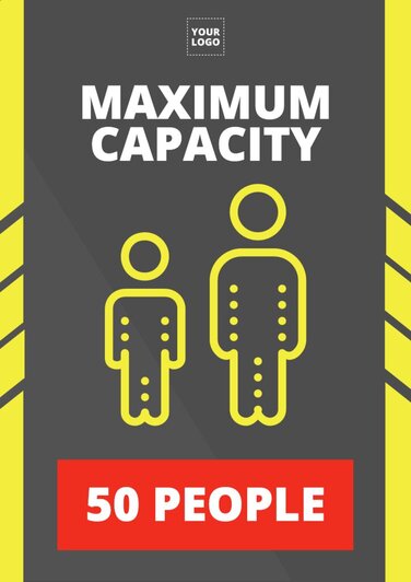 Maximum capacity posters and templates