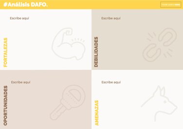 Análisis FODA editable online y para imprimir