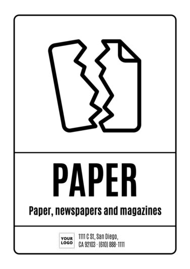 Editable Reduce, Reuse and Recycle Posters