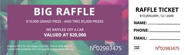 Printable Raffle Ticket Templates