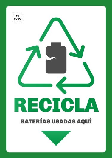 Carteles editables de Reducir, Reusar y Reciclar