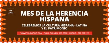 Plantillas de Herencia Hispana Personalizables Gratis