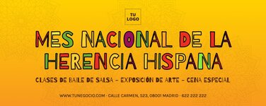 Plantillas de Herencia Hispana Personalizables Gratis