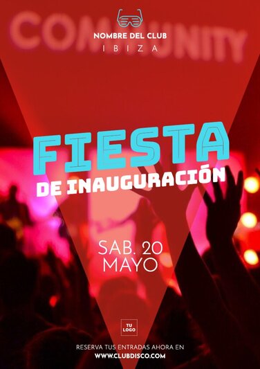Crea flyers para discotecas gratis con plantillas editables