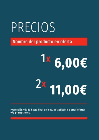 Carteles de ofertas para imprimir gratis