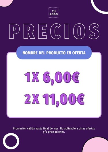 Carteles de ofertas para imprimir gratis