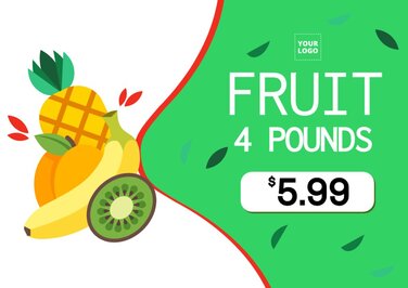 Editable posters for offers and promotions