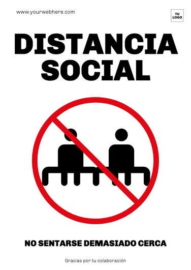 Crea un cartel de Prohibido Sentarse para imprimir