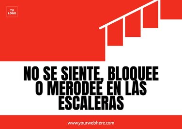 Crea un cartel de Prohibido Sentarse para imprimir