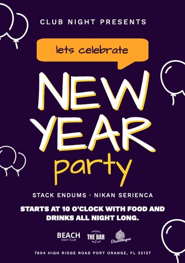 Free party poster templates