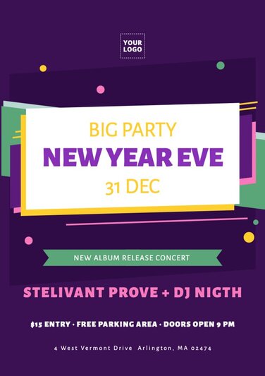 Free party poster templates