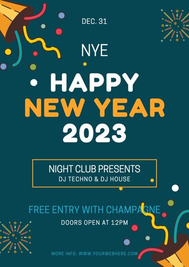 Free party poster templates