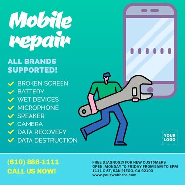 Templates for Mobile Repair Shops