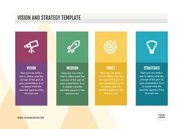Mission, Vision and Values templates to print